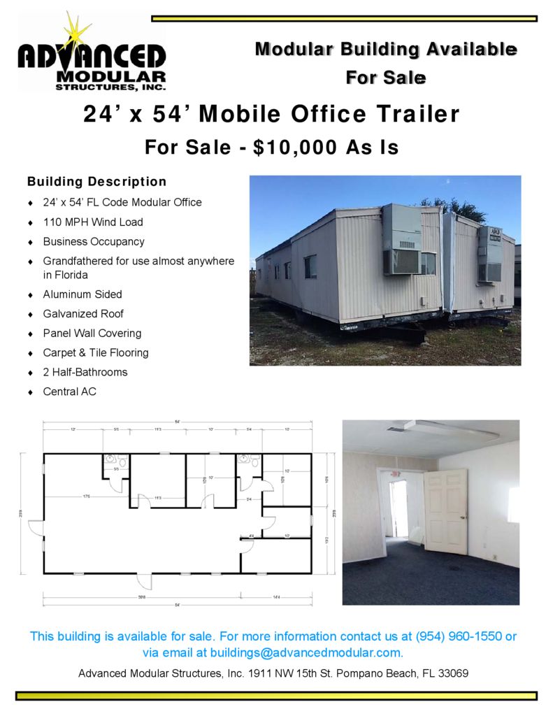 Used Modular Buildings for Sale or Lease