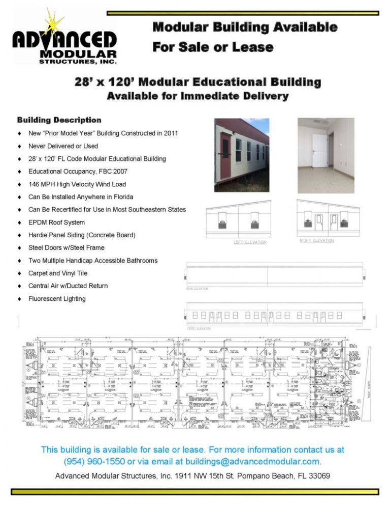 Used Modular Buildings for Sale or Lease