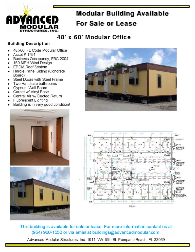 Used Modular Buildings for Sale or Lease